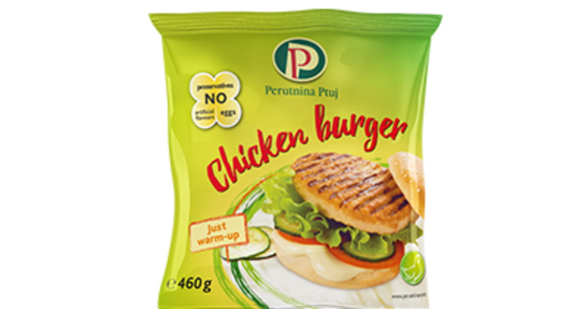 Chicken burger » Perutnina Ptuj